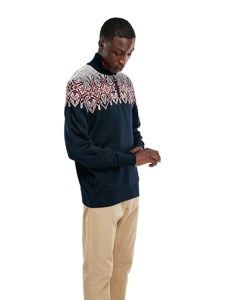 Winterland Men’s Merino Wool Sweater - SILVER SPORT