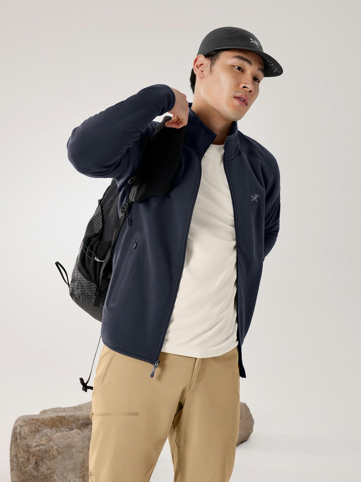 Kyanite Jacket Fleece Midlayer For Men - SILVER SPORT