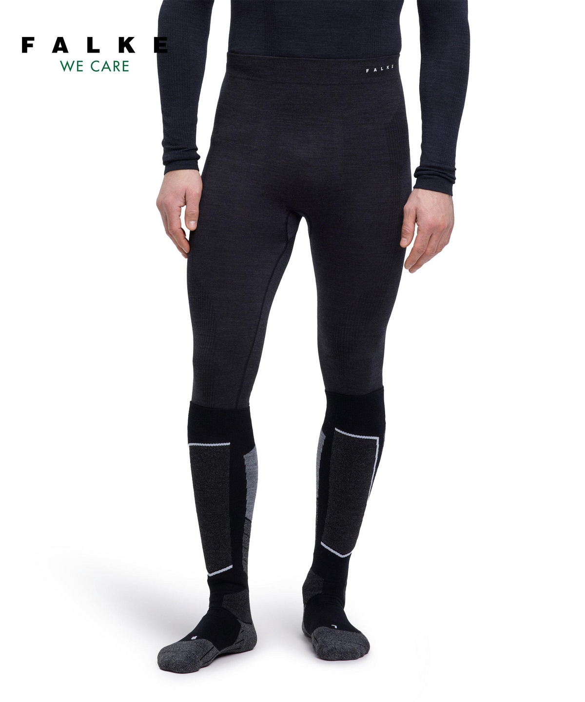 Wool-Tech Long Tights For Men - SILVER SPORT