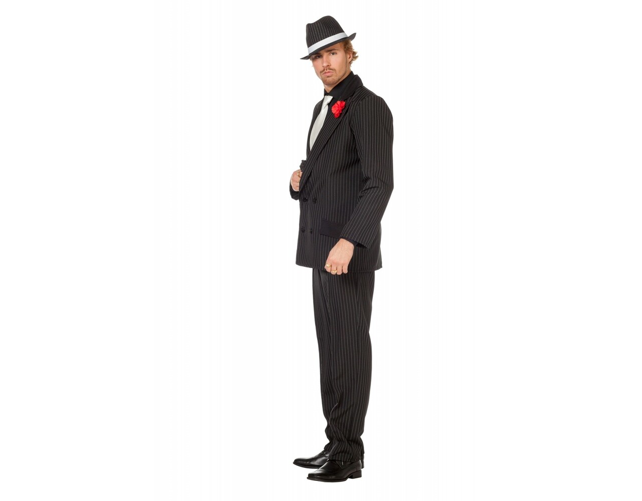 Costume de mafieux noir et blanc - Partywinkel