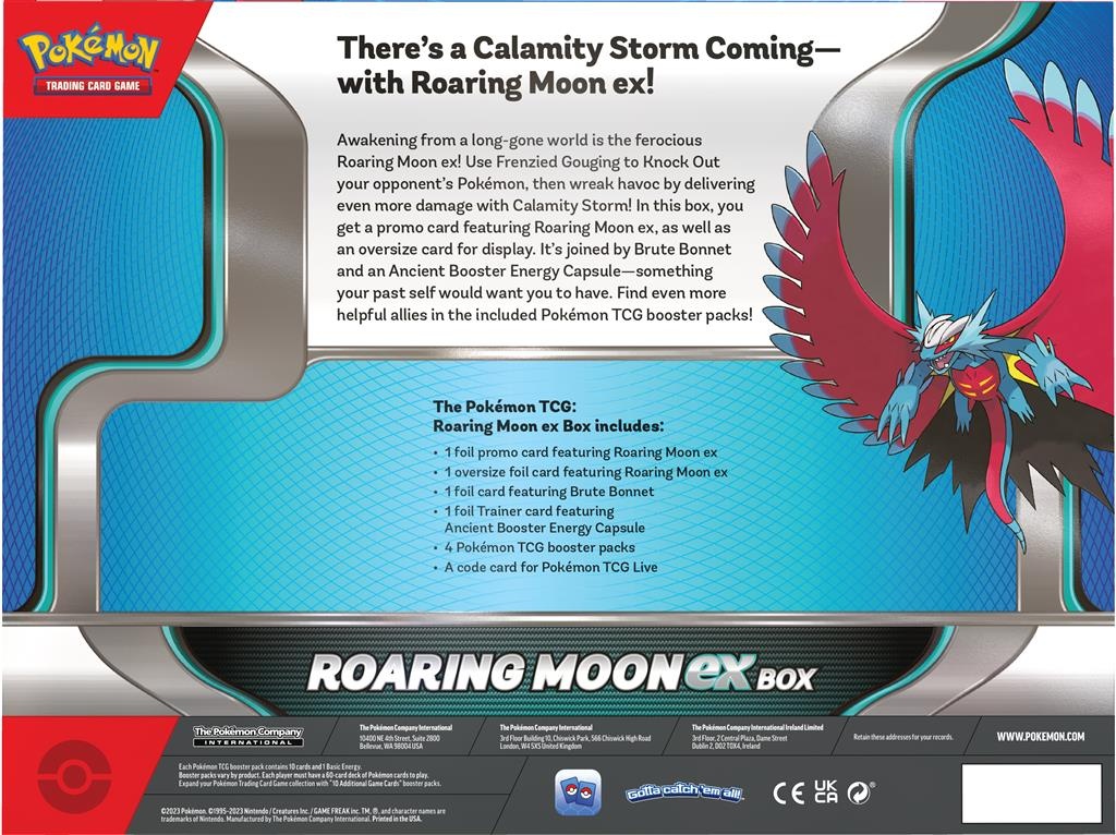 Pokémon TCG: Roaring Moon EX Box - Valhalla Boardgames