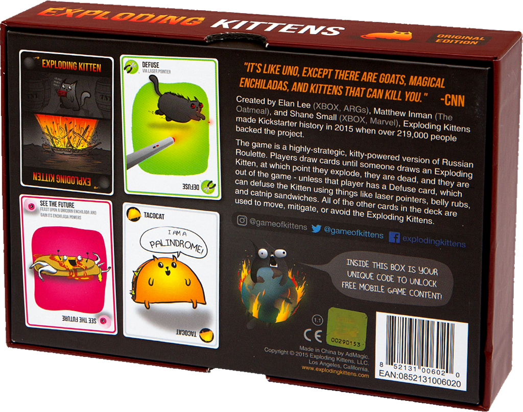 Exploding Kittens (ENG) - Card game - Valhalla Boardgames