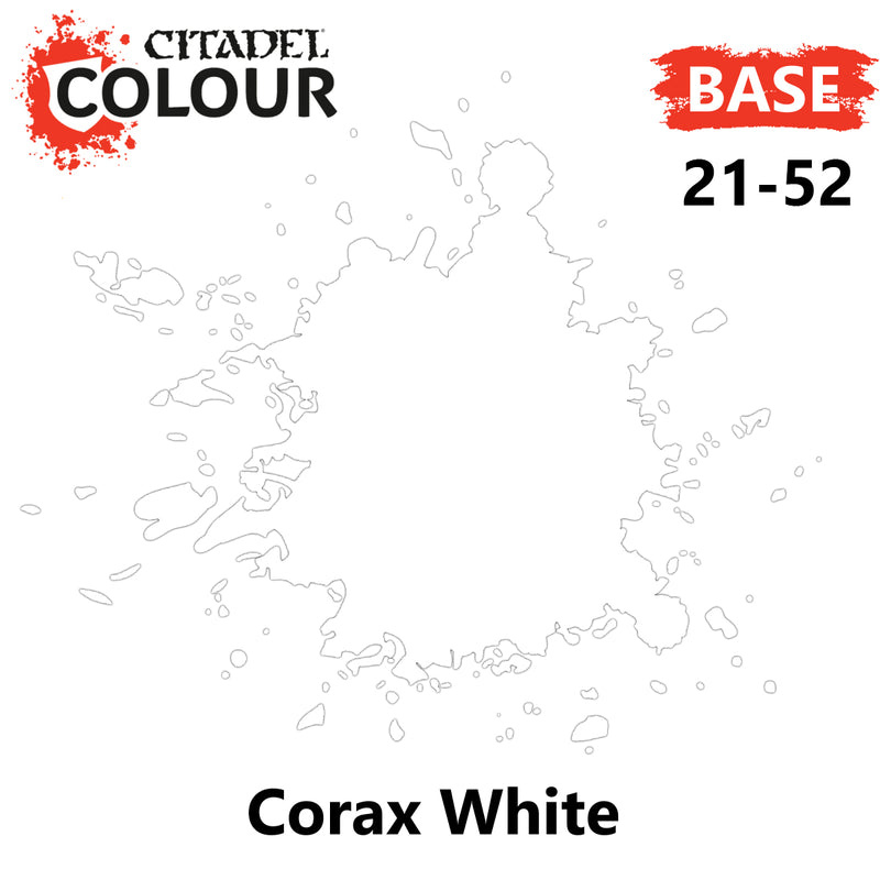 Citadel Colour Base: Corax White (12ml) - Miniature Paint - Valhalla ...