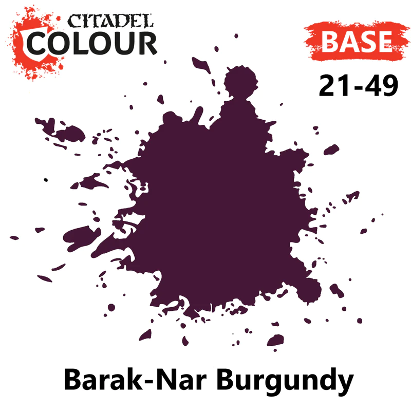 Citadel Colour Base: Barak-Nar Burgundy (12ml) - Miniature Paint ...