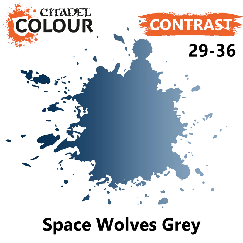 Citadel Colour Contrast: Space Wolves Grey (18ml) - Miniature Paint ...