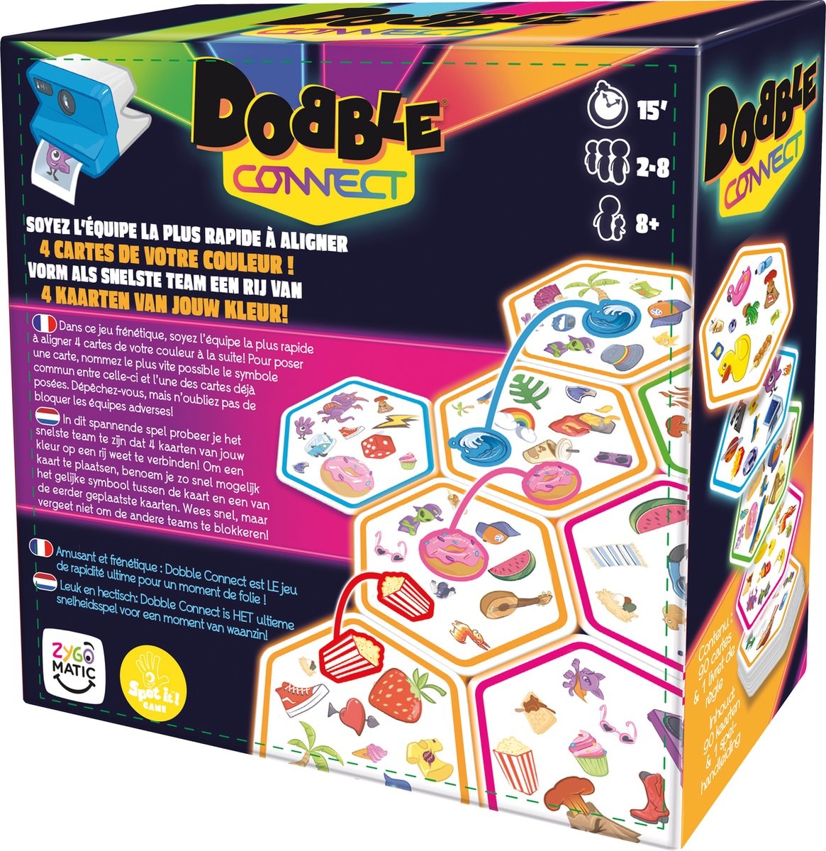 Dobble: Connect (NL) - Kaartspel - Valhalla Boardgames