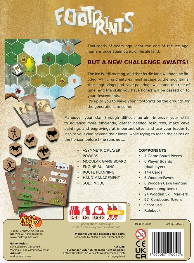 Footprints (ENG) - Board game - Valhalla Boardgames