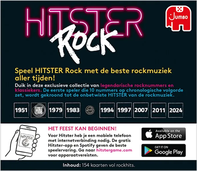 Hitster: Rock (NL) - Partyspel - Valhalla Boardgames