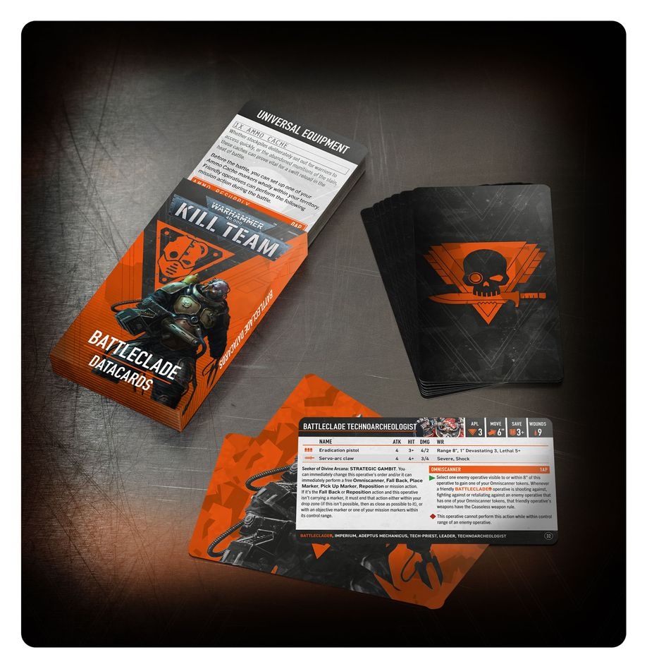 Warhammer 40,000 - Kill Team Datacards: Battleclade - Valhalla Boardgames