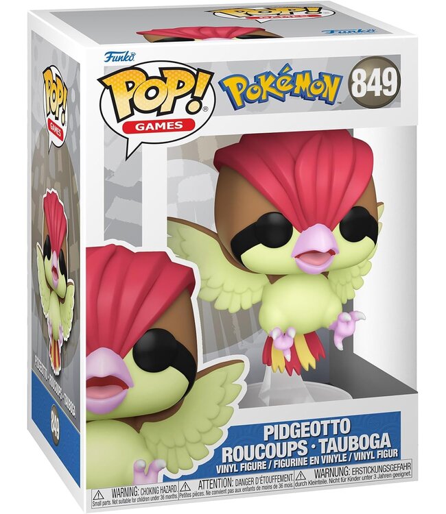 Funko Pop - Pokémon: Pidgeotto (849) - Valhalla Boardgames