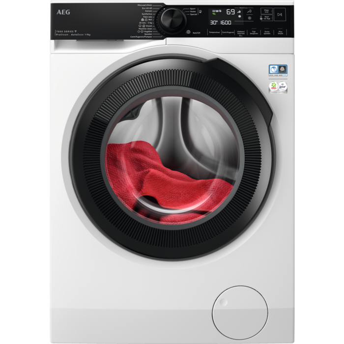 AEG 7000 serie ProSteam® Autodose Wasmachine voorlader 9 kg LR7696AAD4 ...