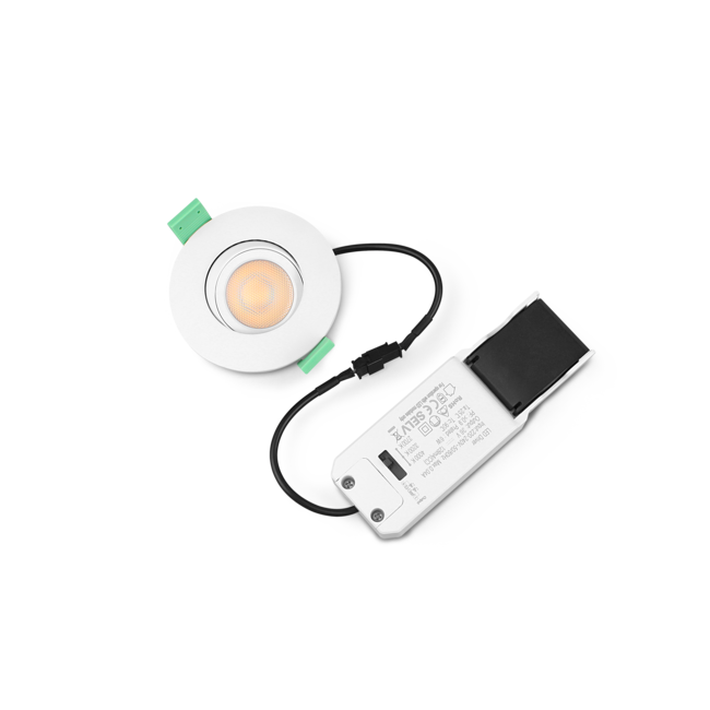 LED Downlight | 6W | Dimbar | 3CCT | IP65 | ø65 | värmeskydd - LEDProffsen