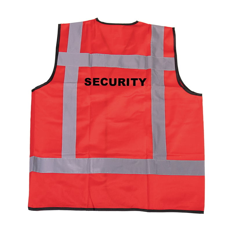 RWS veiligheidsvest security rood - Bestel online - Brandpreventie.be
