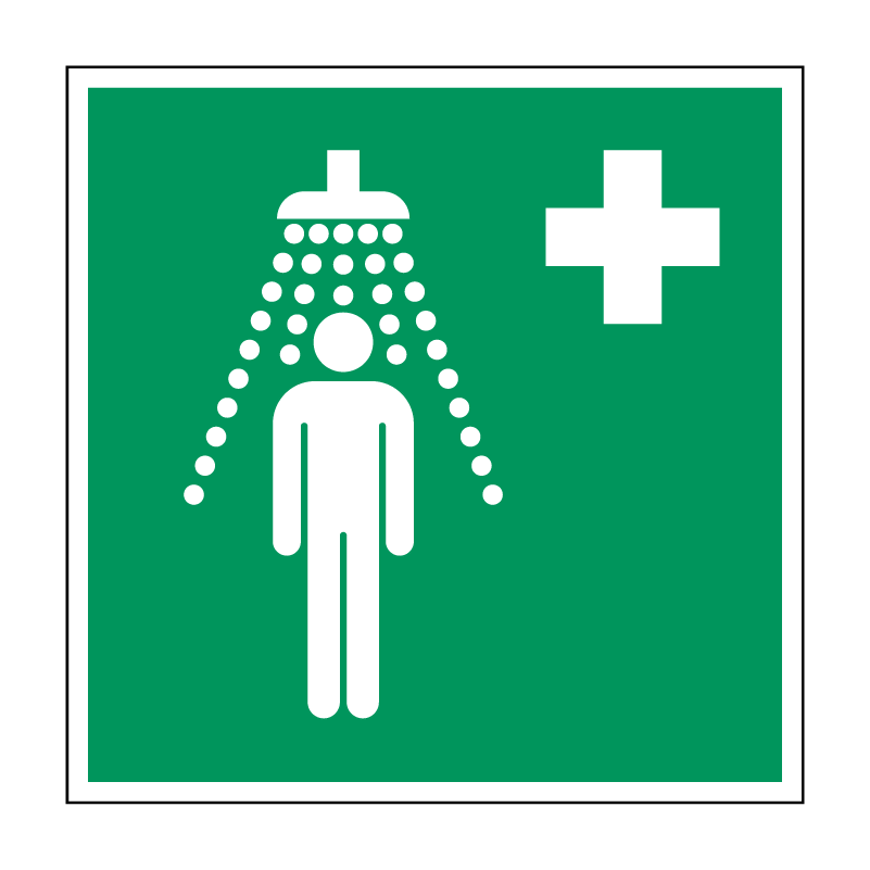 Veiligheidsdouche pictogram kopen? | Bestel online - Brandpreventie.be