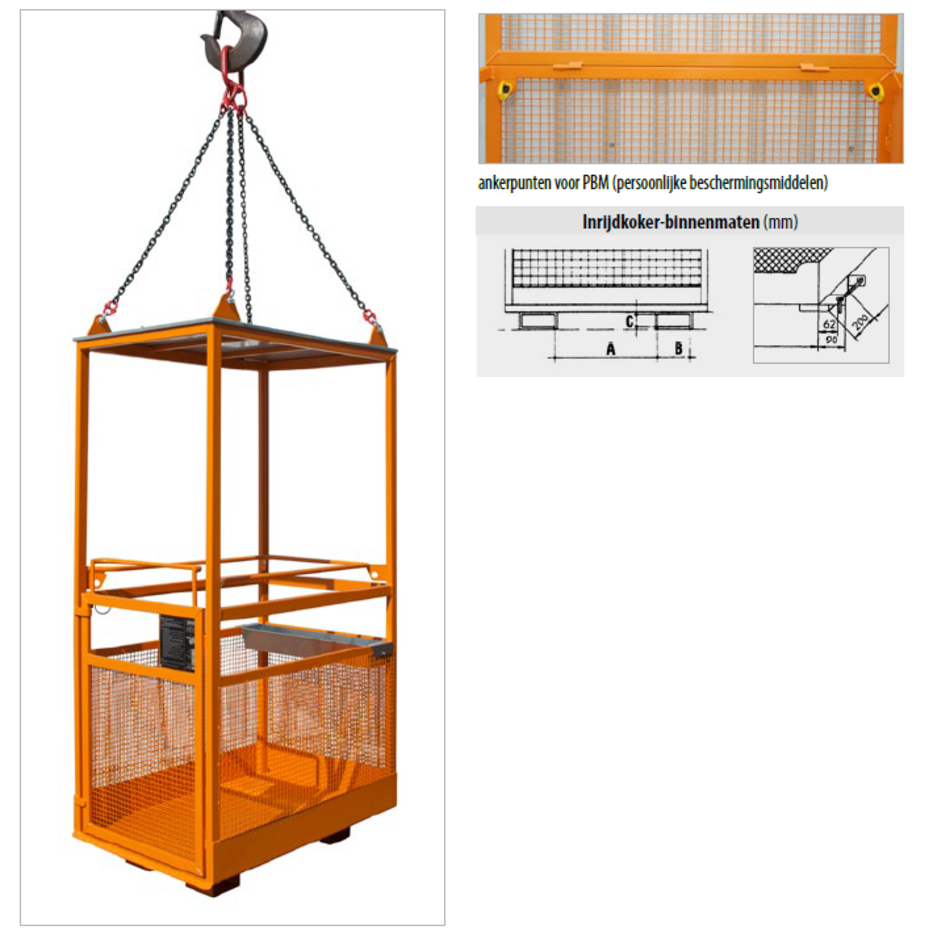 Manbak / Werkkooi - Hijsenhefshop.nl
