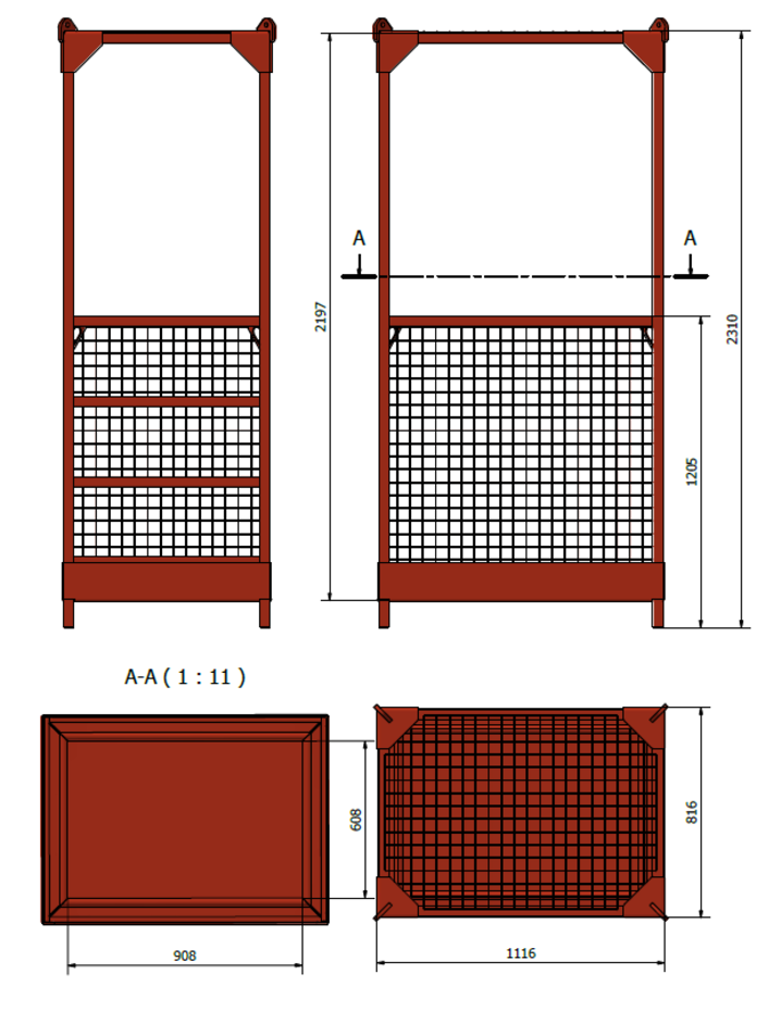 Manbak / Werkkooi - Hijsenhefshop.nl