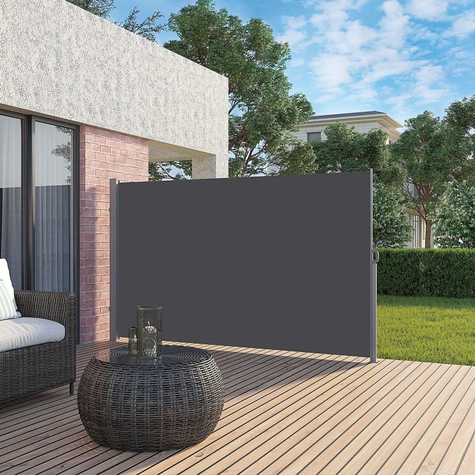 Windbreak - Terrace - Rollable - 200 x 350cm - Bobbel Home BV