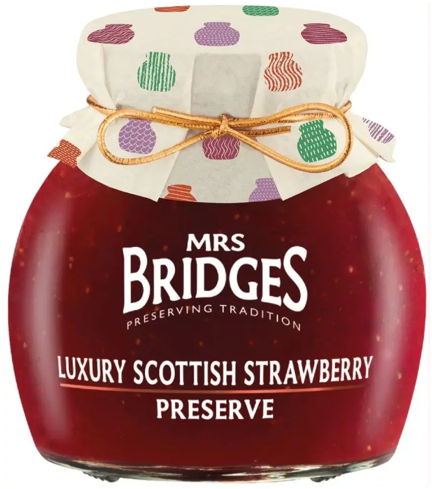 Mrs Bridges Luxury Scottish Strawberry Preserve 340g - The House of Flavor