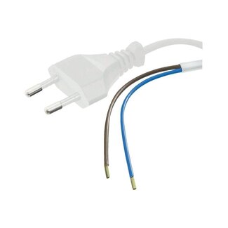 Stromkabel mit Stecker - 3m - 2-polig - 230V - Ledleuchtendiscounter.at