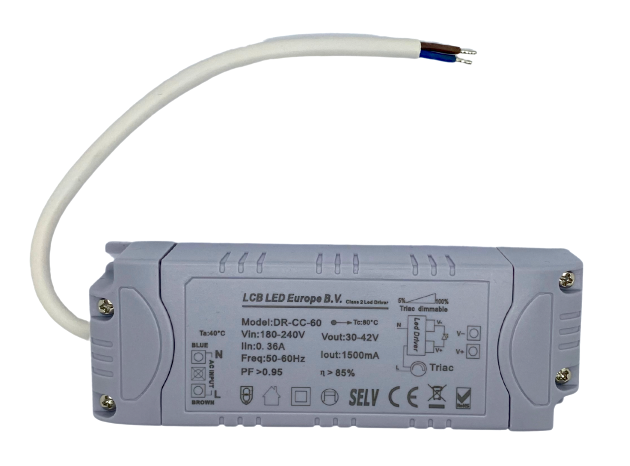 LED Trafo dimmbar - Triac / Phasenanschnitt - für 54W/60W LED Panel ...