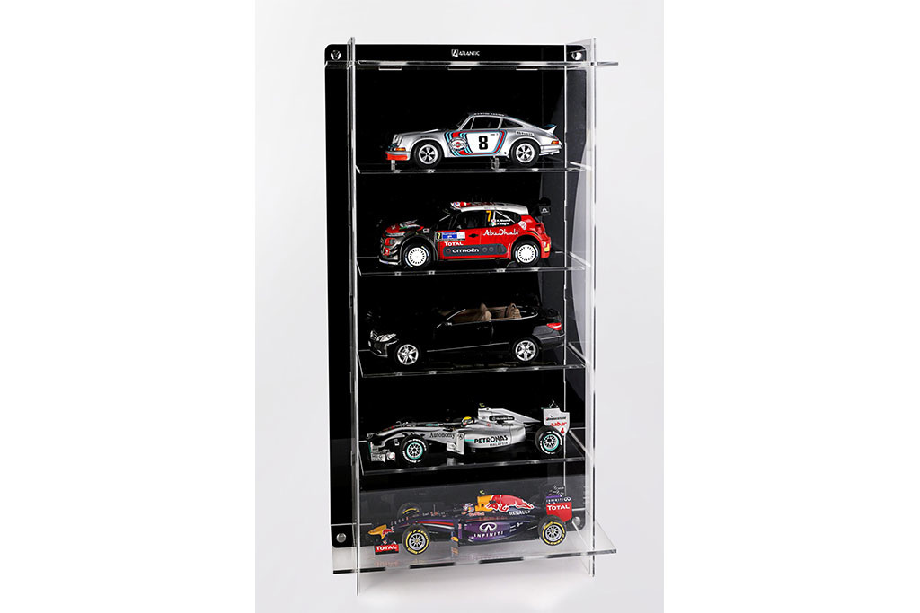 Vitrine plexi glas voor 5 x 1:18 schaalmodellen - Model Displays
