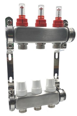 INOX DISTRIBUTOR FLOOR HEATING 12 CIRCUITS - New Heating