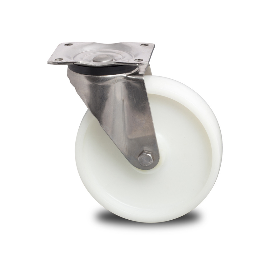 swivel castor, Ø 150mm, all-polyamide (PA6) wheel, 500KG - Wielen.nl