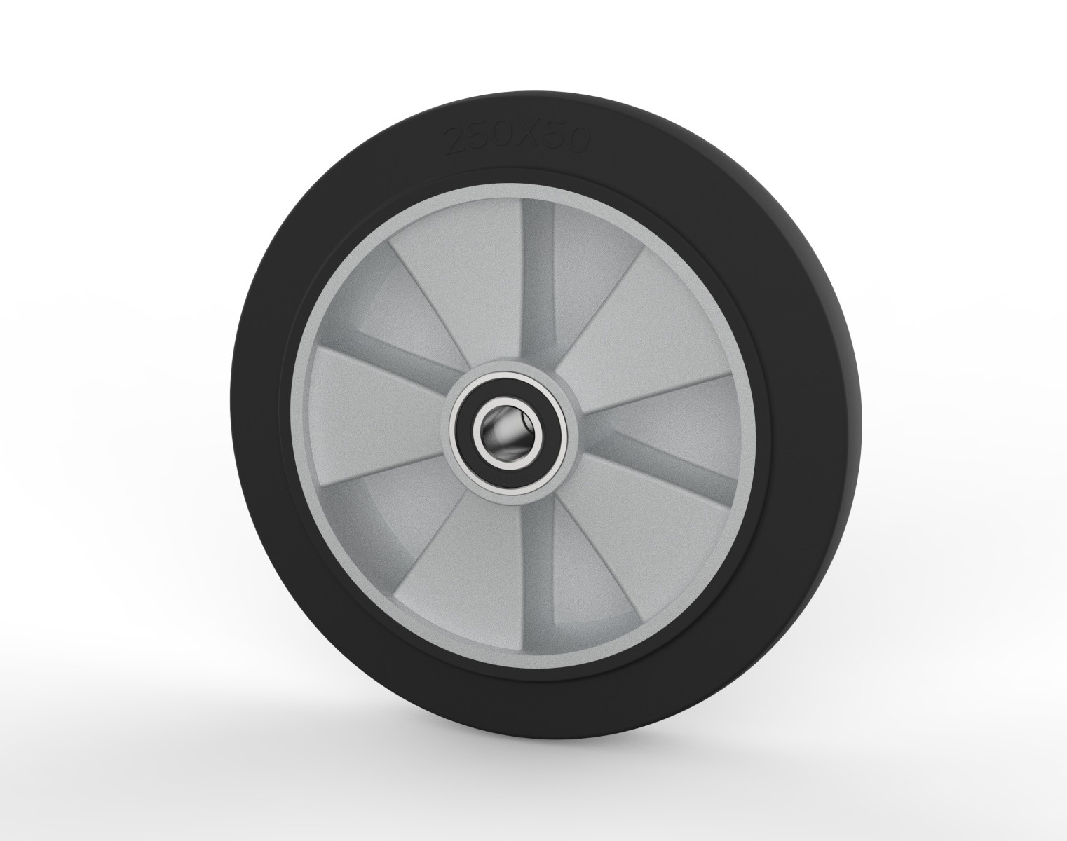 Sterk Zwenkwiel 250mm - 500KG Draagvermogen - Wielen.nl