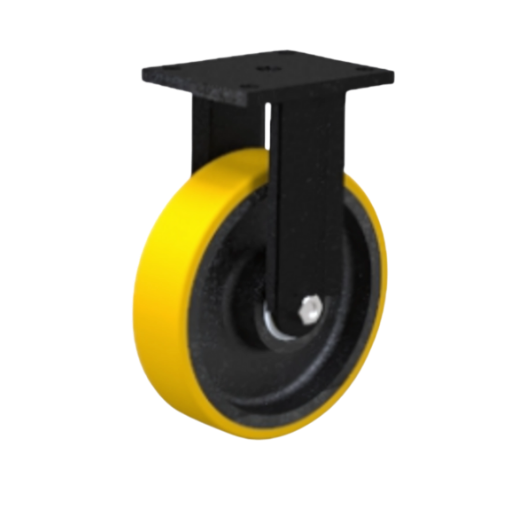 fixed castor Ø 100 x 30mm polyurethane tyre Load capacity 250kg ...