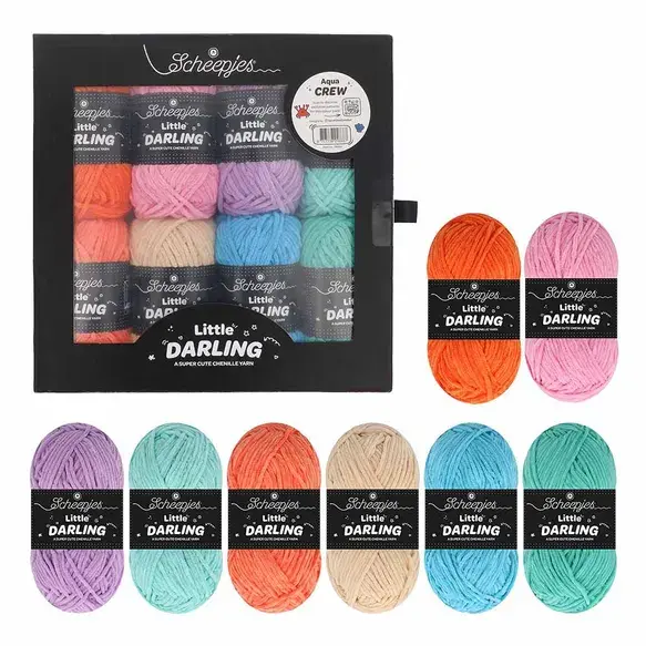 Scheepjes Little Darling colour pack - Aqua Crew - Atelier 9A - wolwinkel