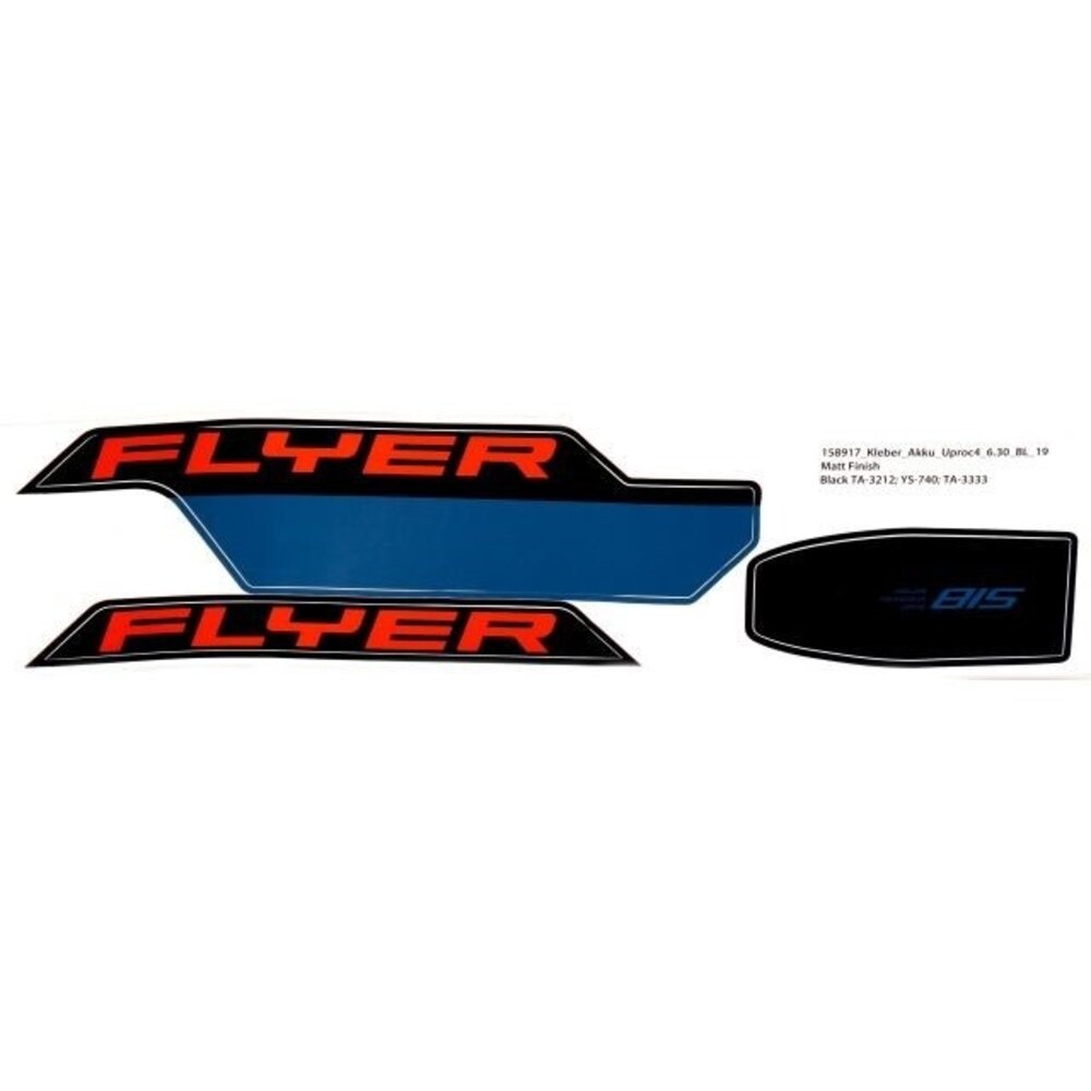 Flyer Akku - Sticker Set - Eltener Fahrradprofi