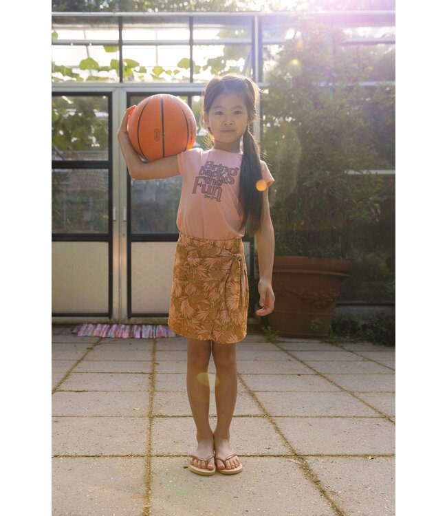 Quapi - Meisjes rok - Bra - AOP roze - Kinderkleding-tekoop.nl