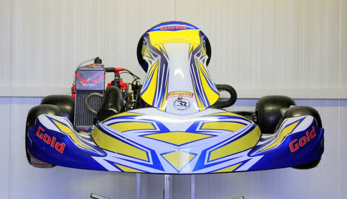 Gold Kart Met Rotax Max Evoii Motor Nieuw Rollend Chassis Schepers