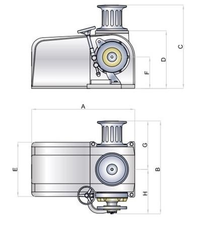 Raja anchor winch 24V 2300W 12,5mm TR - XXL Water