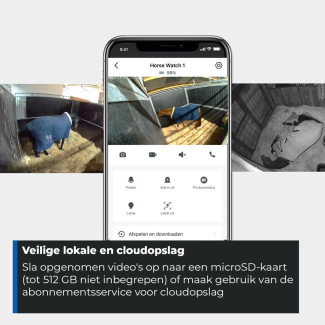 Mobiele beveiligingscamera systeem compleet - Horse Watch