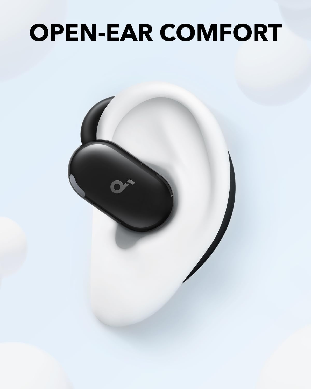 Wireless Open-Ear Bluetooth Headphones with Adjustable Ear Hooks ...
