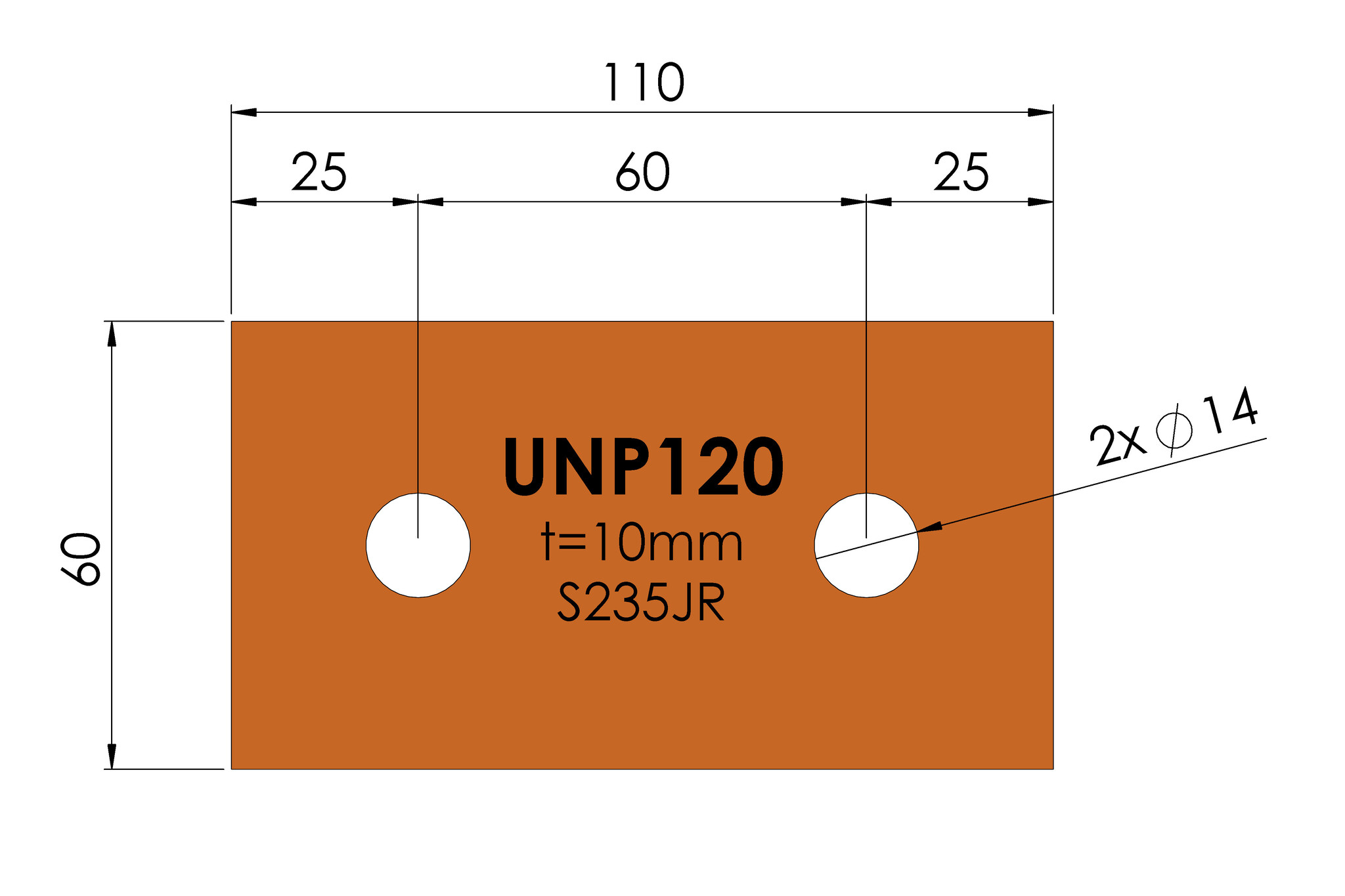 Aanlasplaat kopplaat | UNP 120 | Firmastaal.nl - Firmastaal.nl