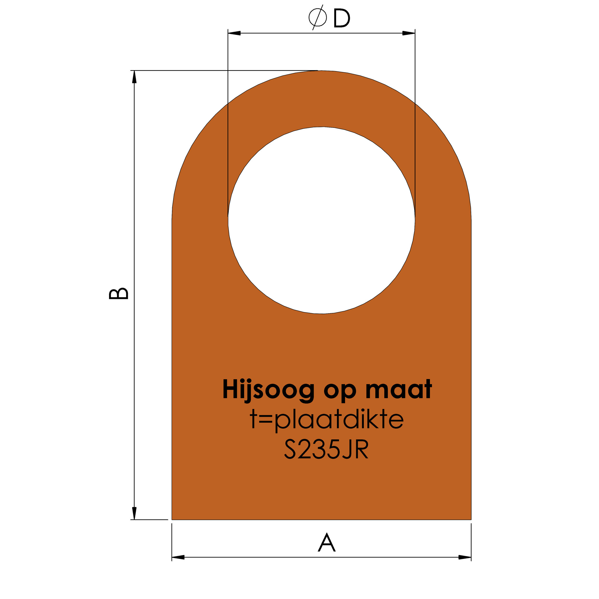 Hijsoog op maat | Firmastaal.nl - Firmastaal.nl