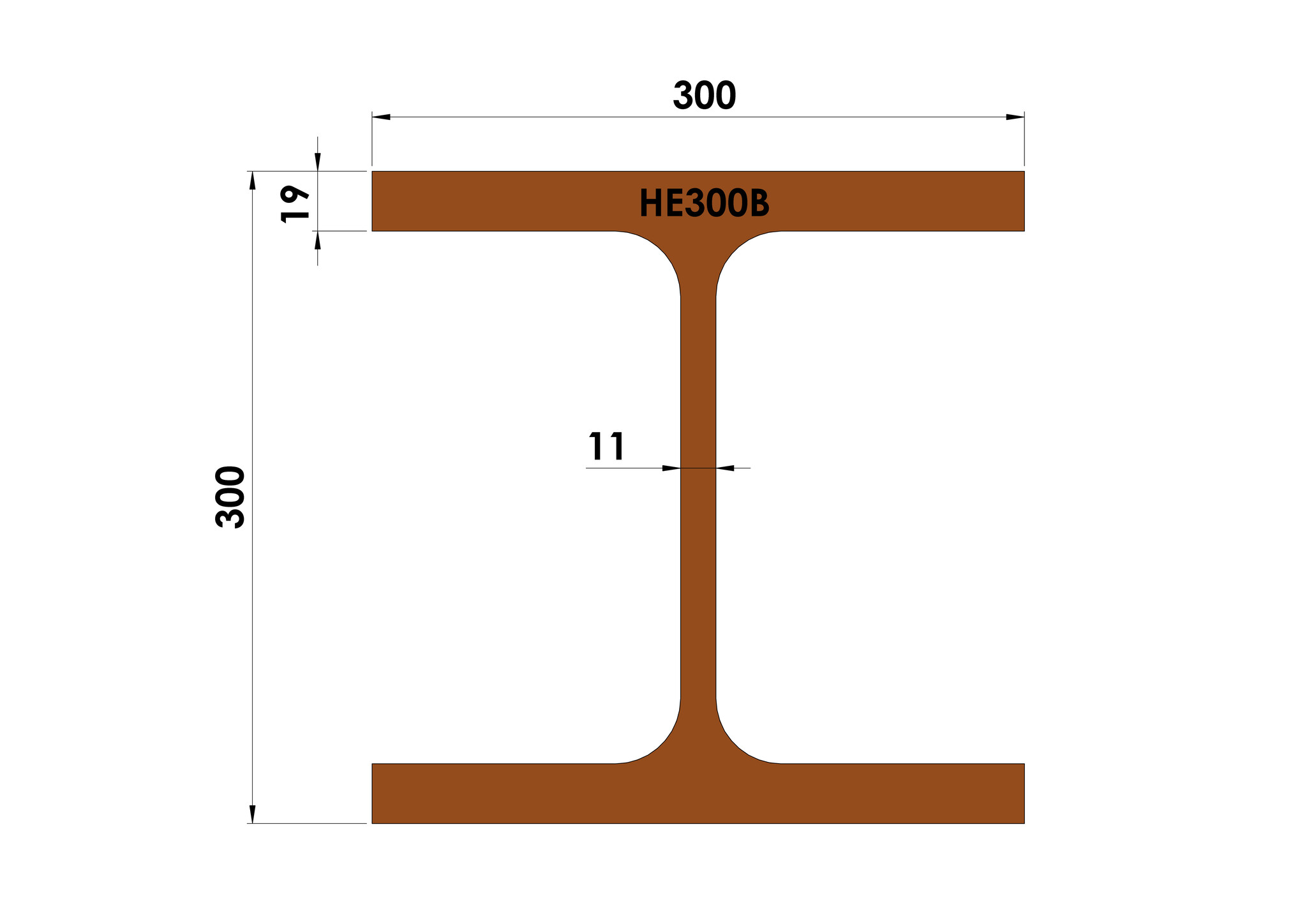 Constructiebalk HEB 300 | Firmastaal.nl - Firmastaal.nl