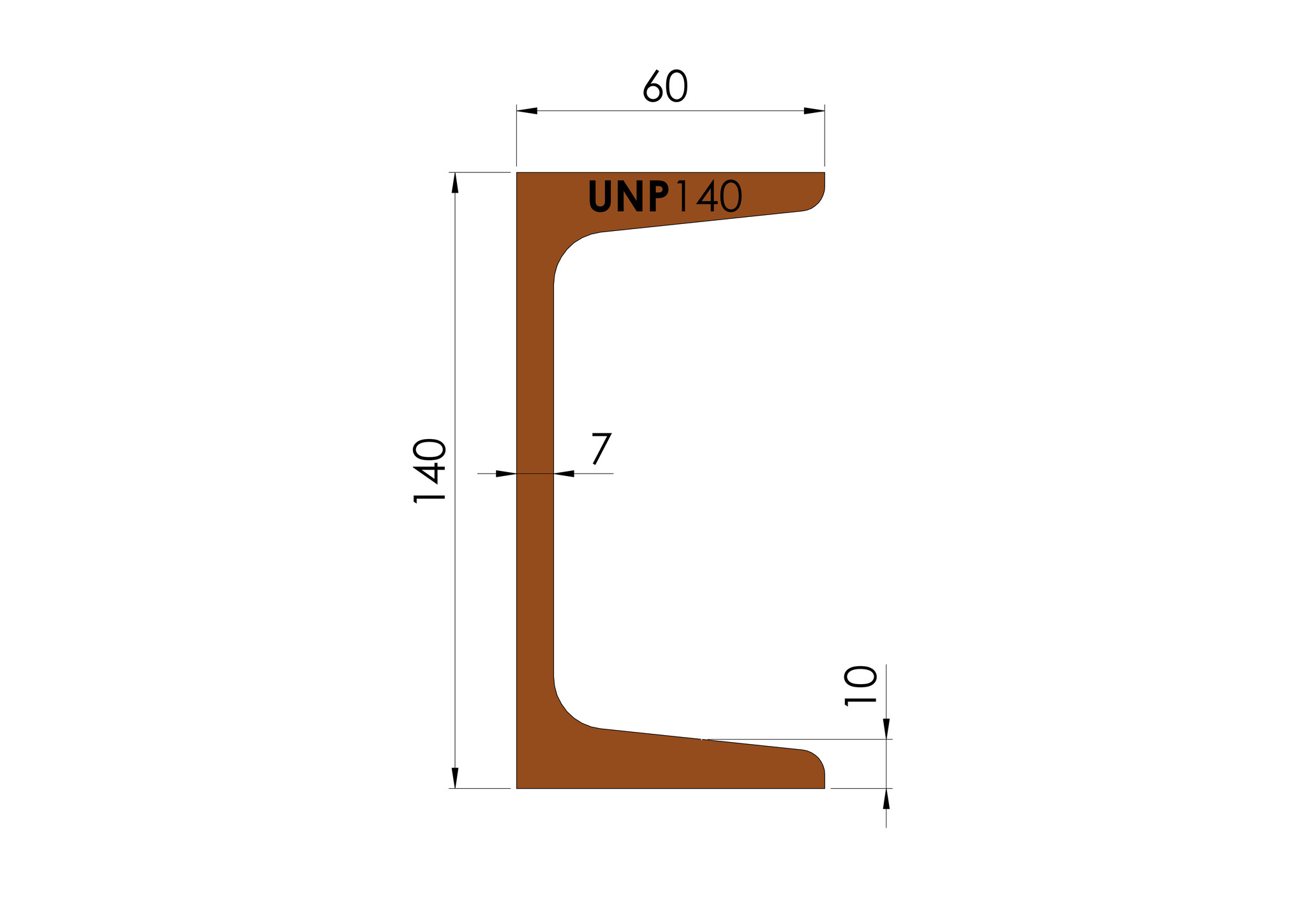 Constructiebalk UNP 140 | Firmastaal.nl - Firmastaal.nl