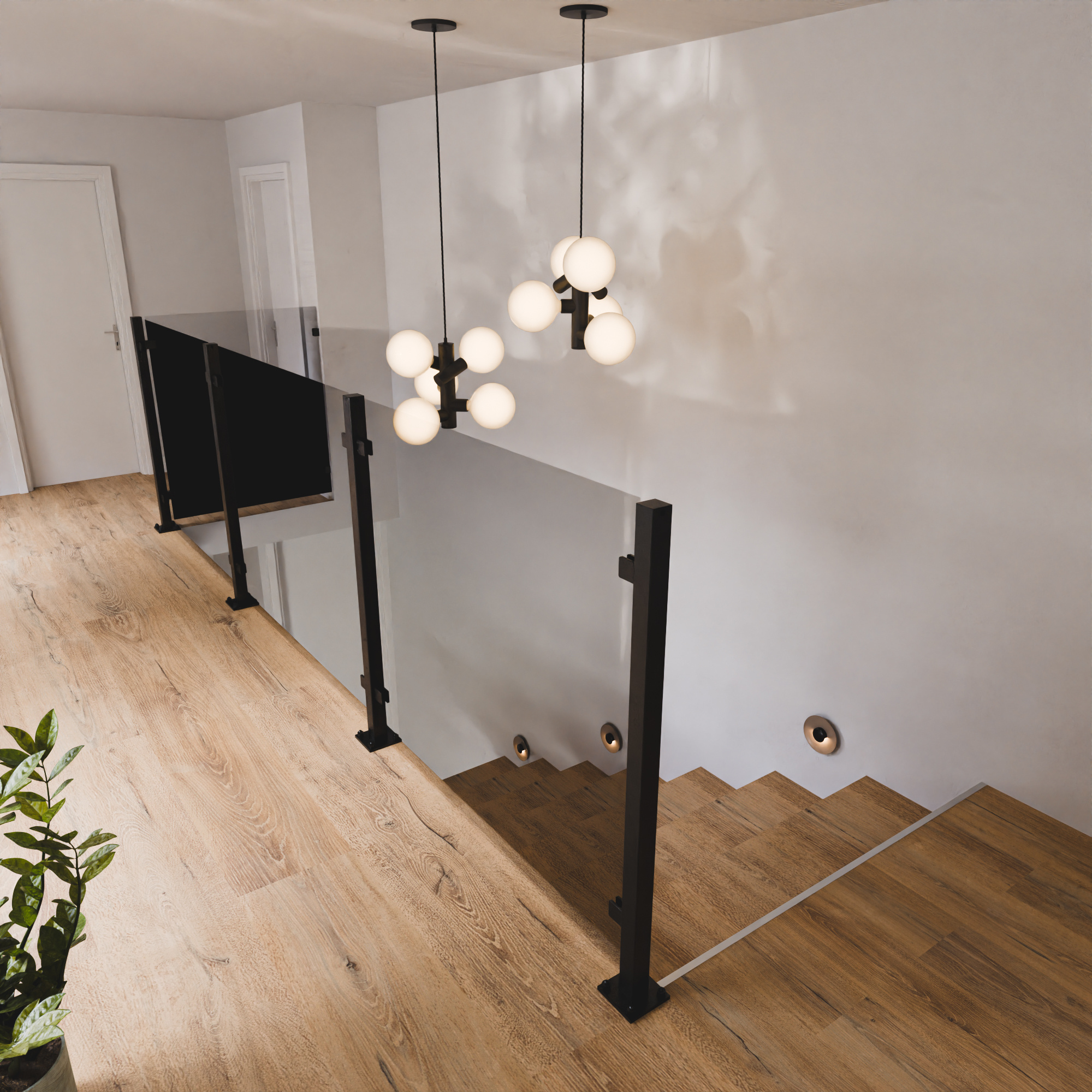 Balustrade Houten | U-vorm | Firmastaal.nl - Firmastaal.nl