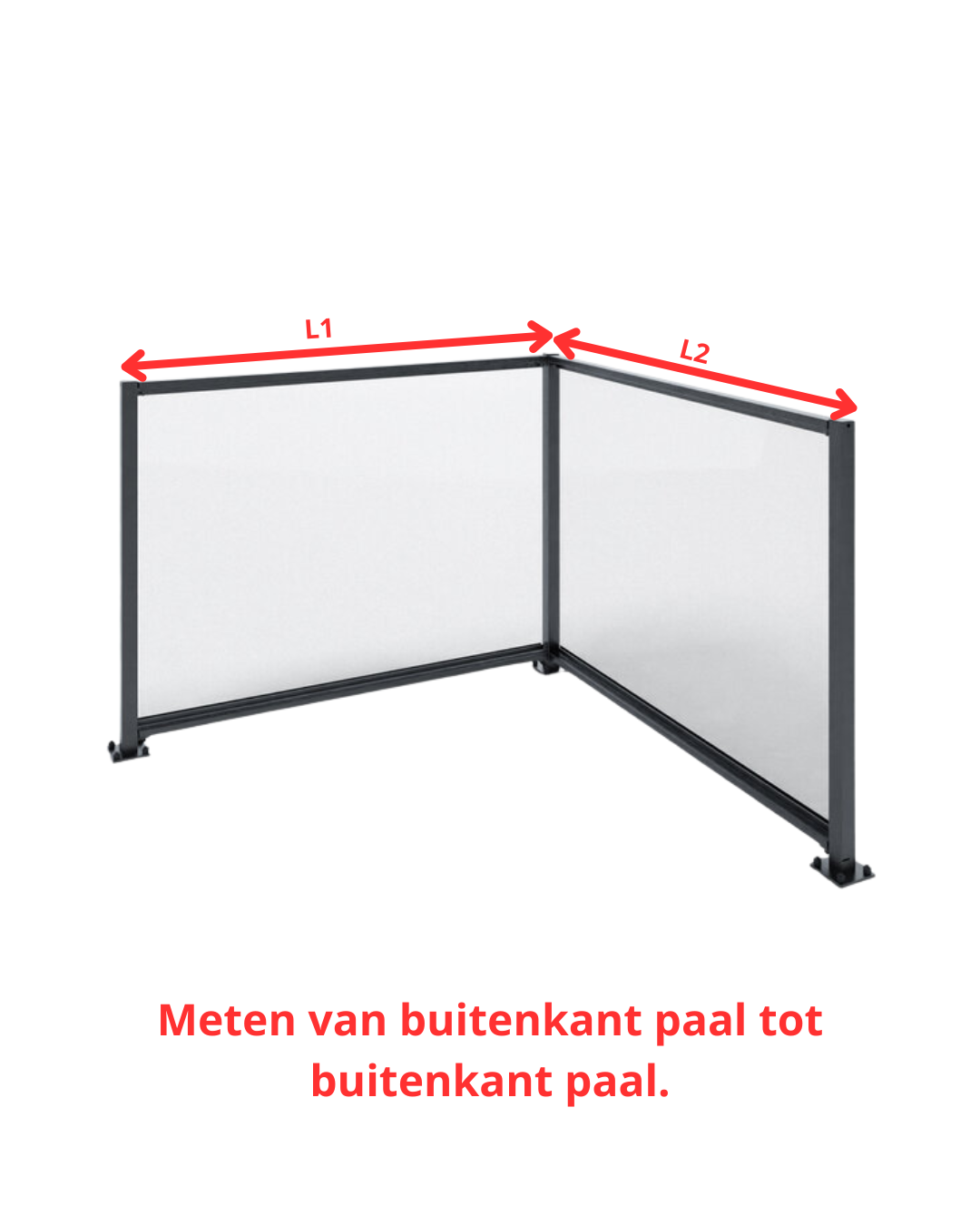 Balustrade Goes | L-vorm | Firmastaal.nl - Firmastaal.nl