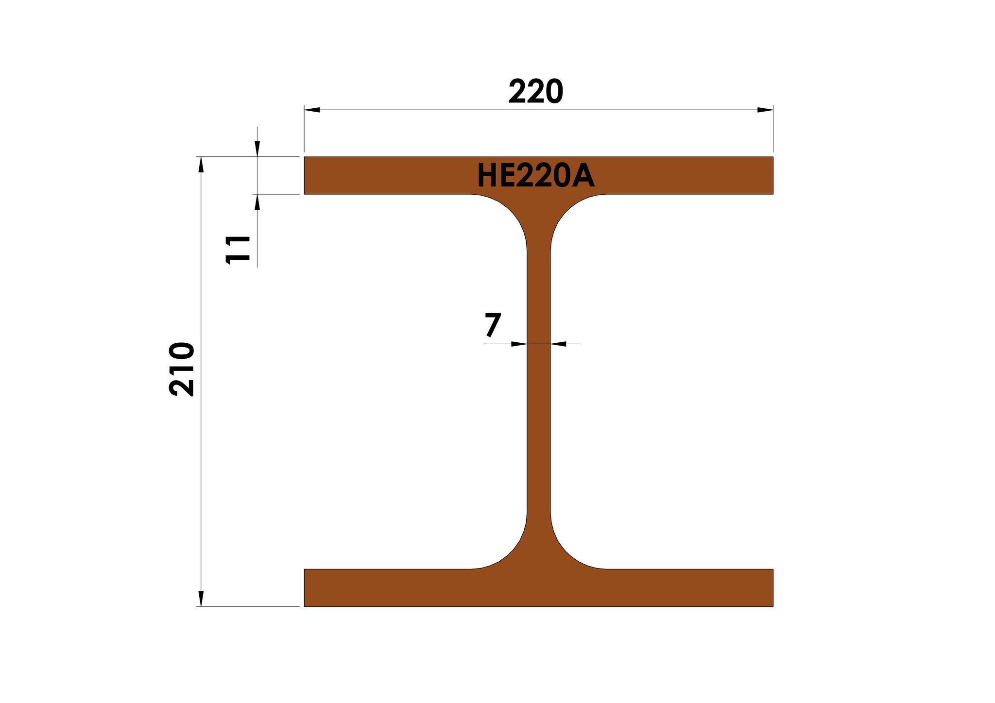 Constructiebalk HEA 220 | Firmastaal.nl - Firmastaal.nl