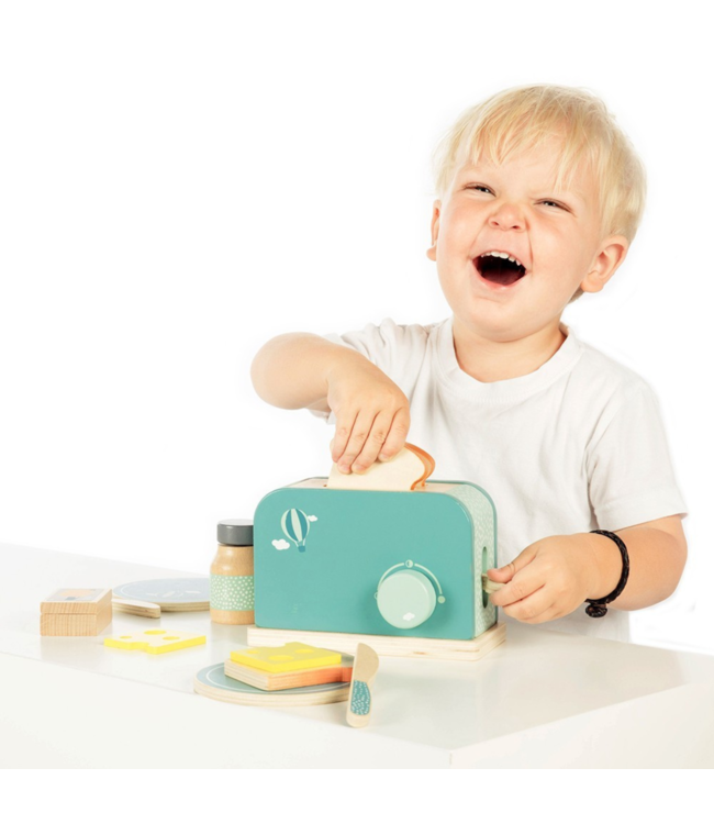 Houten broodrooster groen Label Label – duurzaam speelgoed |Marjems.nl ...