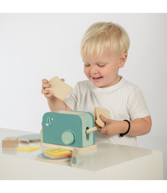 Houten broodrooster groen Label Label – duurzaam speelgoed |Marjems.nl ...