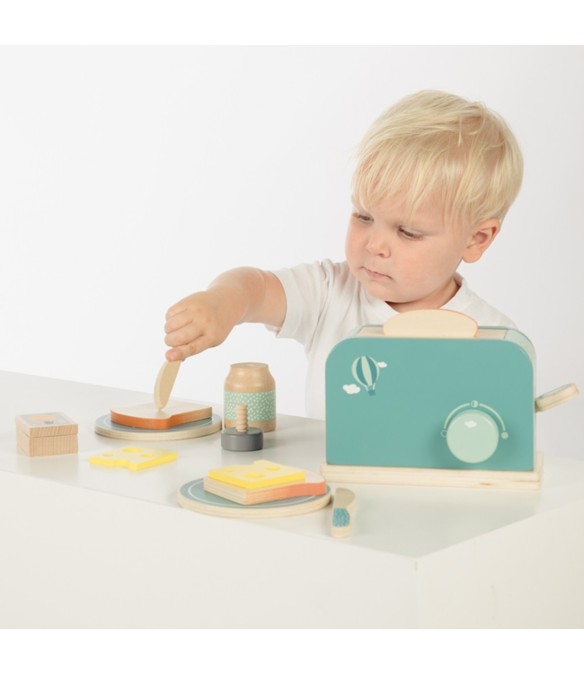 Houten broodrooster groen Label Label – duurzaam speelgoed |Marjems.nl ...