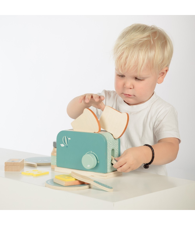 Houten broodrooster groen Label Label – duurzaam speelgoed |Marjems.nl ...