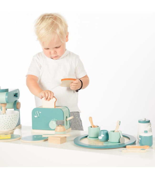 Houten broodrooster groen Label Label – duurzaam speelgoed |Marjems.nl ...