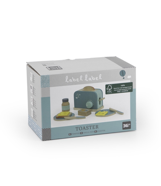 Houten broodrooster groen Label Label – duurzaam speelgoed |Marjems.nl ...