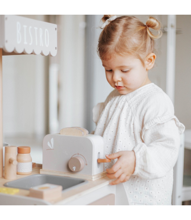 Houten broodrooster nougat Label Label – duurzaam speelgoed|Marjems.nl ...